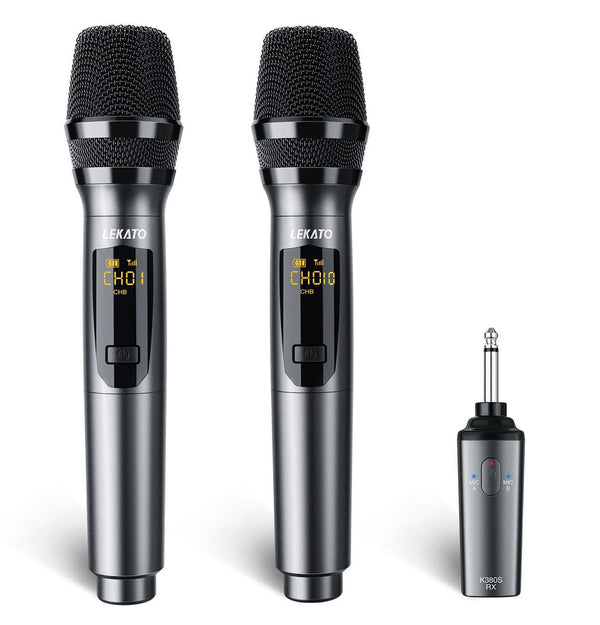 Battery Powered Wireless Dual Microphone System - Bondi PA Hire ...